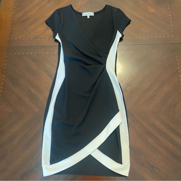 Almost Famous | Dresses | Almost Famous Black And White Bodycon Dress ...